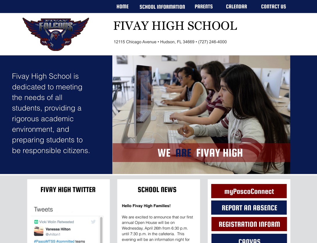 FHS Website Preview | Web Development Information