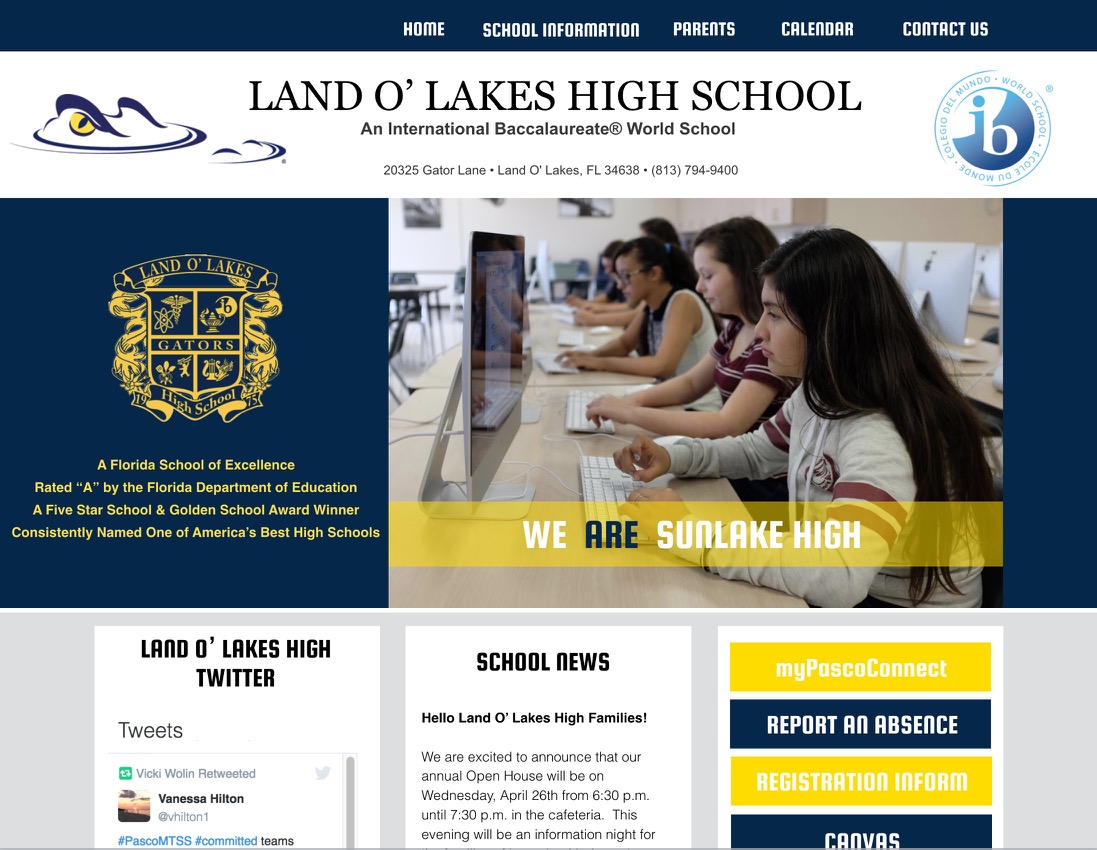 LOLHS Website Preview | Web Development Information